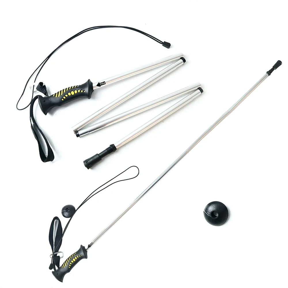 Folding-139cm-Wading-Staff-For-Fishing-Hiking-Stick-Collapsible-Outdoor ...