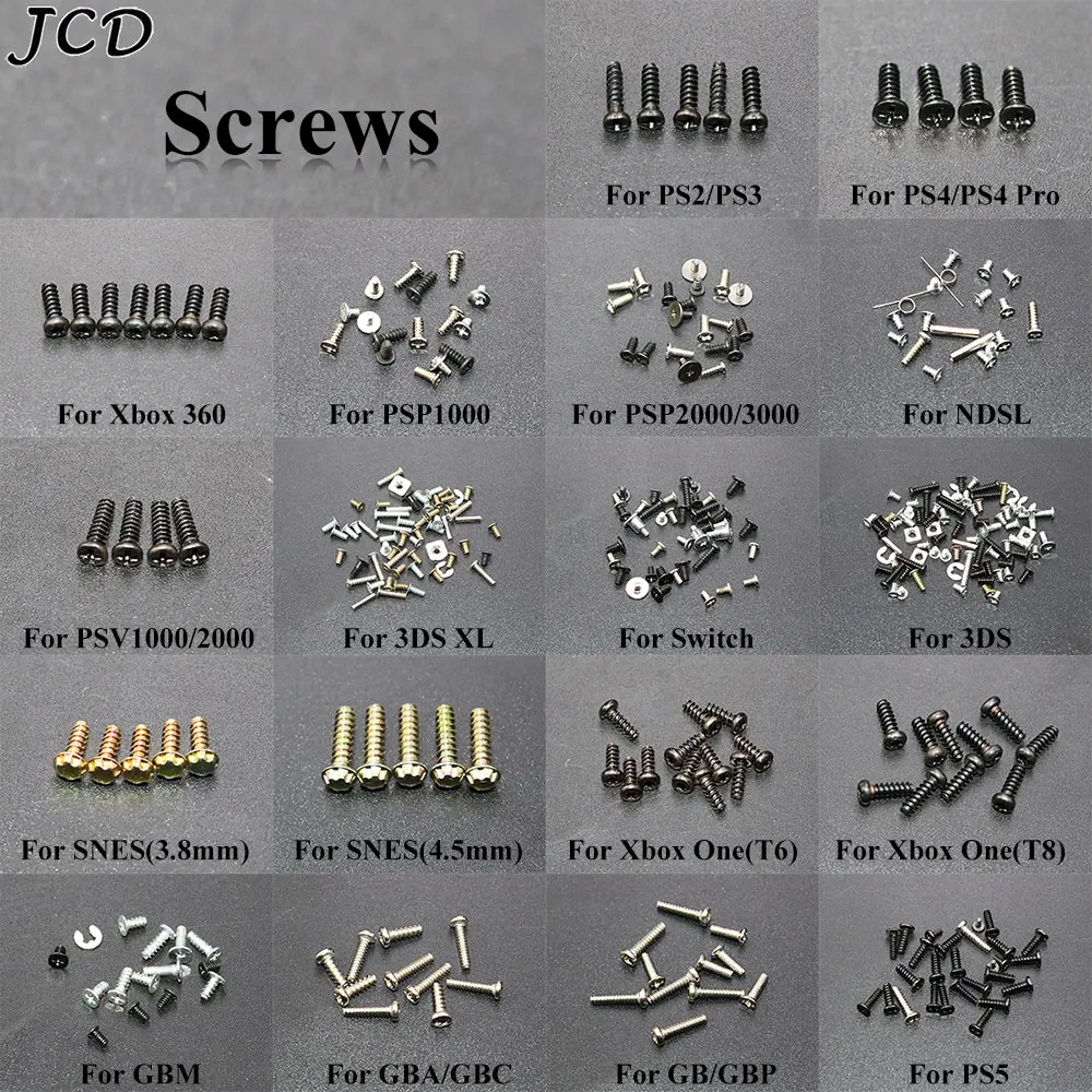 JCD-Screws-Replacement-For-PS2-PS3-PS4-Pro-PS5-XBOX-360-XBOX-ONE ...