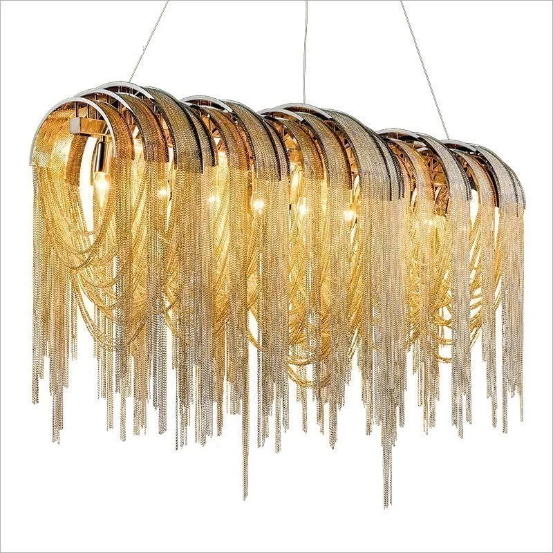 Gold-Silver-Aluminium-Chain-Pendant-Light-Atlantis-Pendant-Chandelier ...
