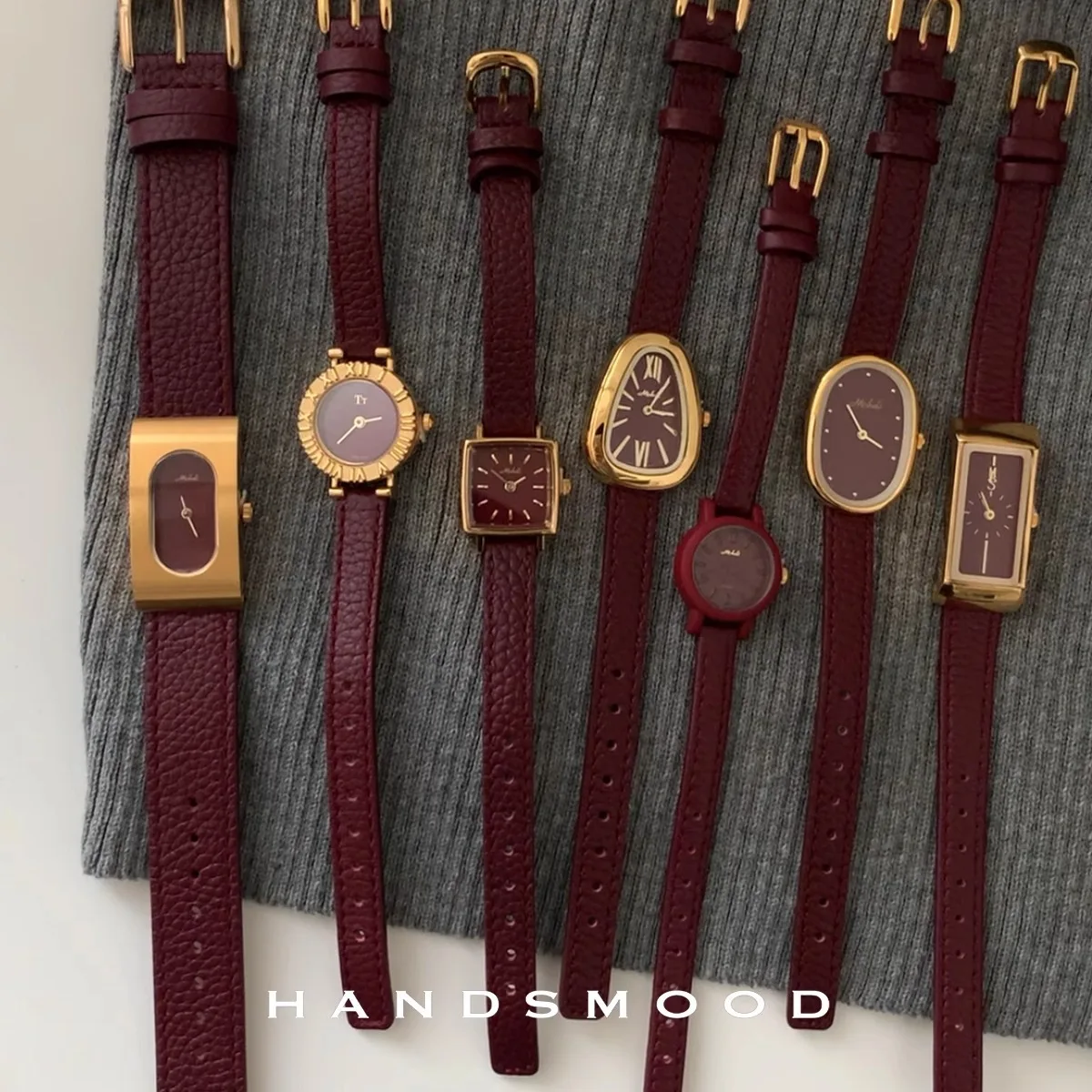 Couro-genu-no-2025-novo-presente-feminino-vermelho-retro-rel-gio ...