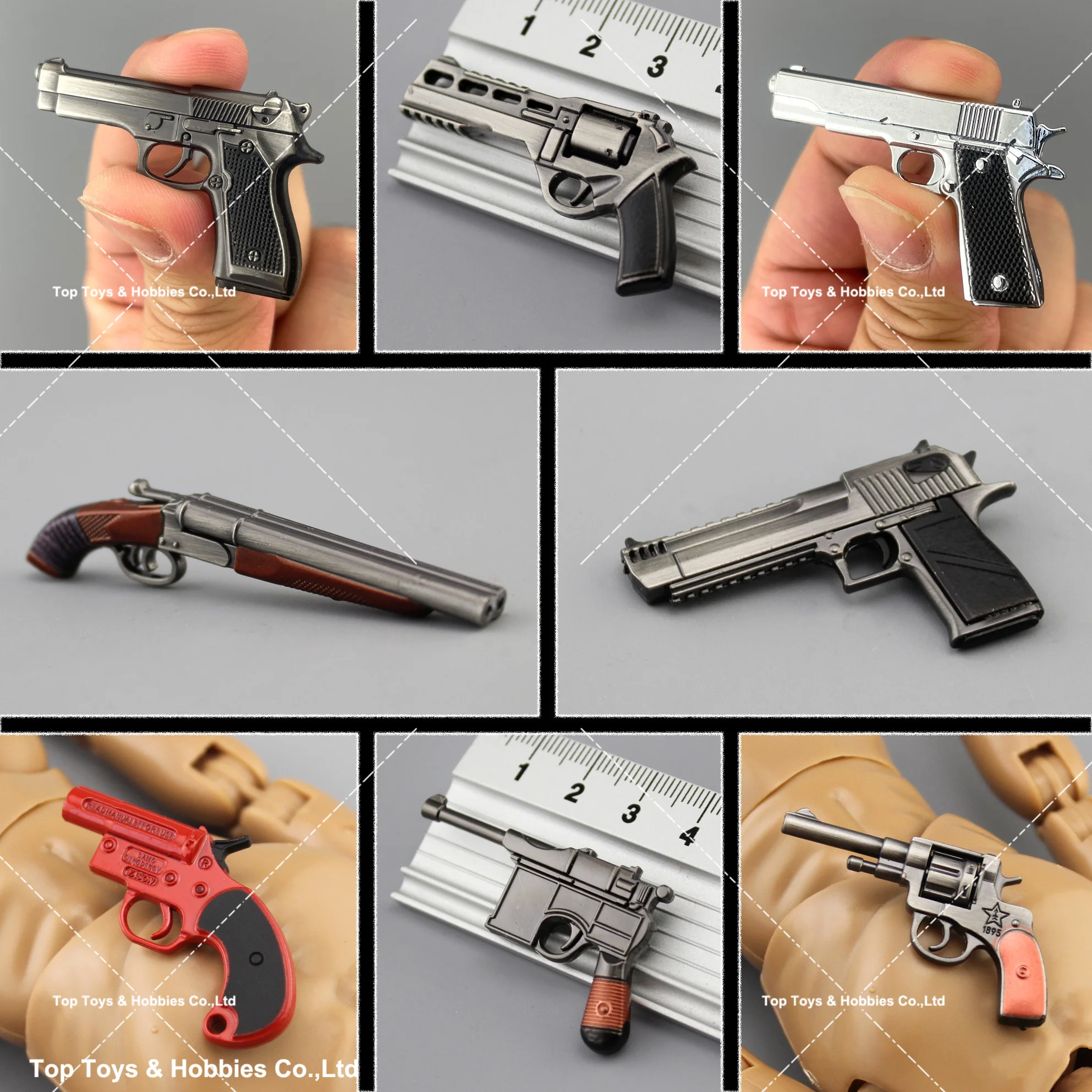 In-Stock-1-6-Mini-Weapon-Model-M1911-M1896-Glock-P38-PPK-Revolver ...