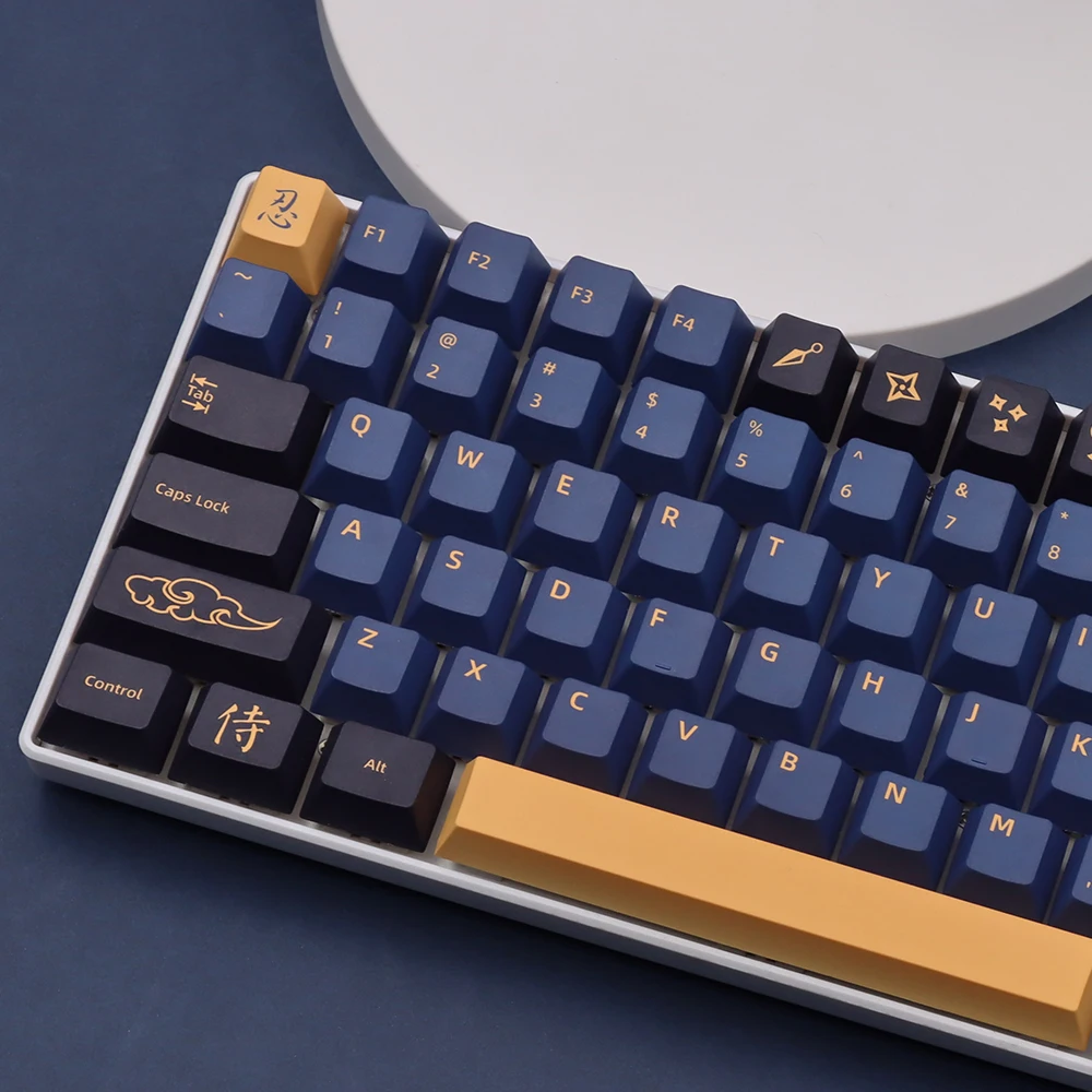 Samurai-azul-Keycaps-Set-Cherry-Perfil-PBT-Key-Cap-Teclado-mec-nico ...