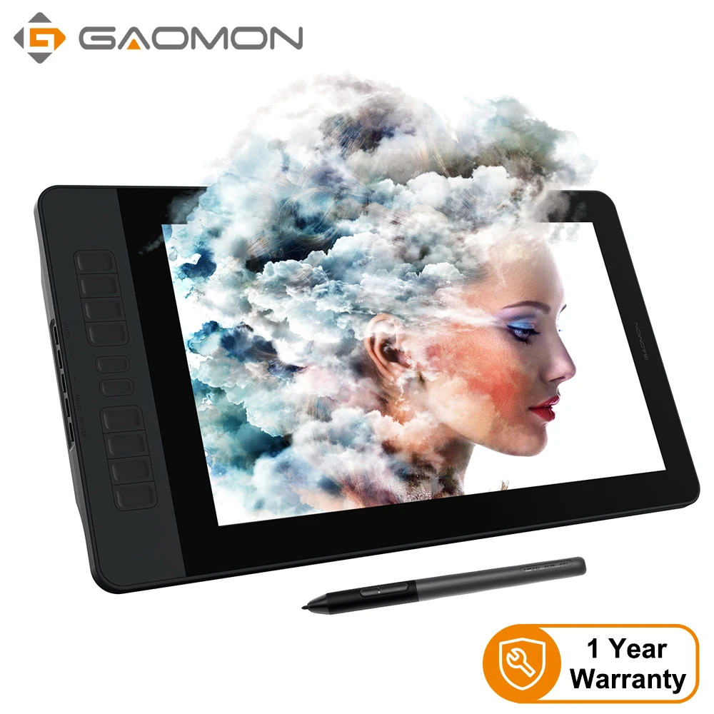 Gaomon Pd1561 15.6 Inches Ips Hd Graphics Drawing Tablet Monitor 72% ...