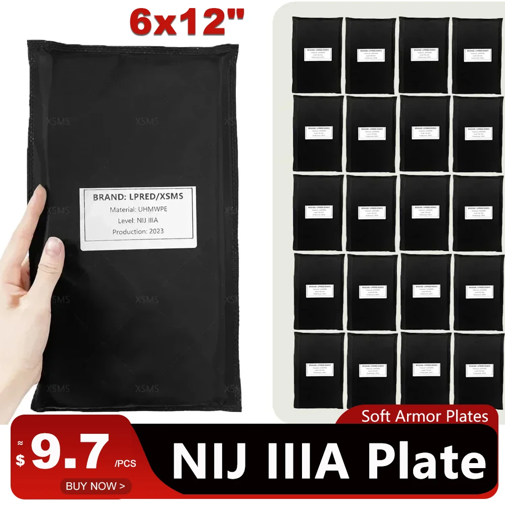 20-Pcs-NIJ-IIIA-3A-Lightweight-Soft-Armor-Panel-Bulletproof-Ballistic ...