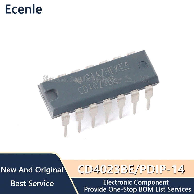 20 Pcs/Lot CD4023BE PDIP-14 CMOS NAND GATES 100% New&Original