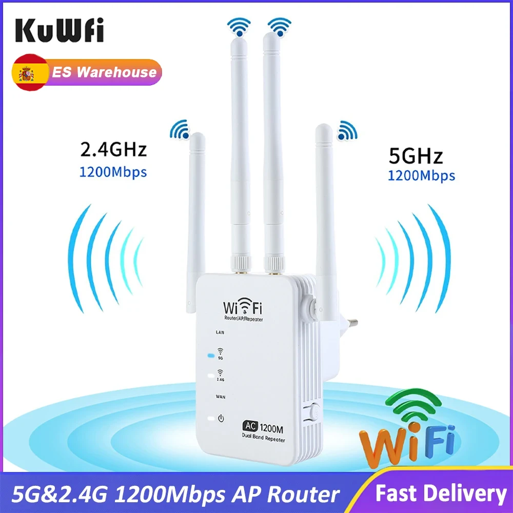 KuWFi-WiFi-Repeater-5G-1200Mbps-AP-Router-802-11ac-WiFi-Amplifier ...