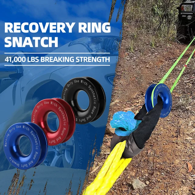 Soft Shackle 1/2 Inch Recovery Off-Road Recovery Kit - Includes Snatch ...