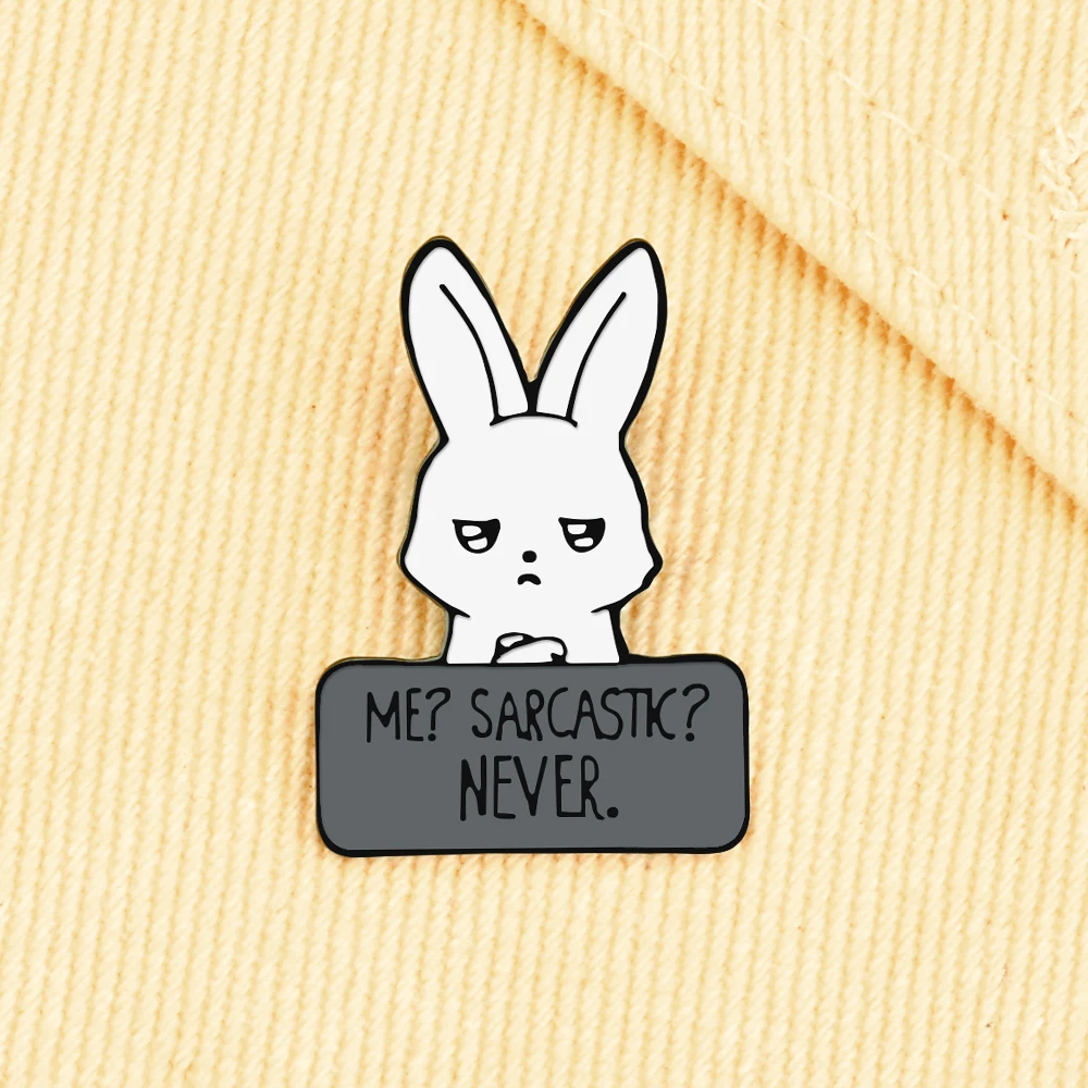 Pin-de-esmalte-de-conejo-divertido-para-hombres-y-mujeres-broche-de ...