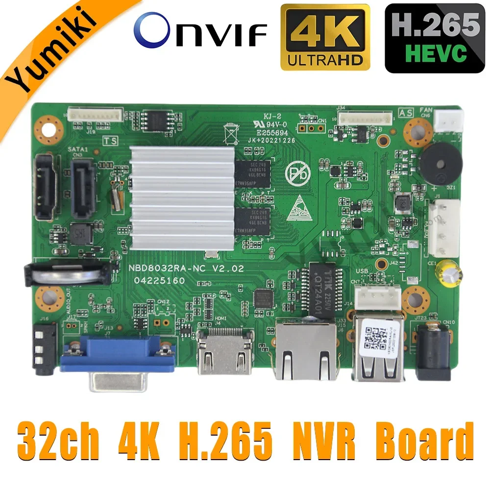 H-265-36ch-4K-NVR-Network-Video-Recorder-Mainboard-PCB-Board-for-IP ...