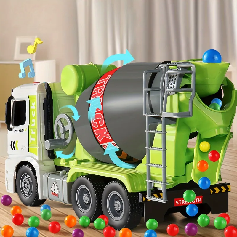 Large-Simulation-Children-Engineering-Vehicle-Cement-Mixer-Truck-Model ...