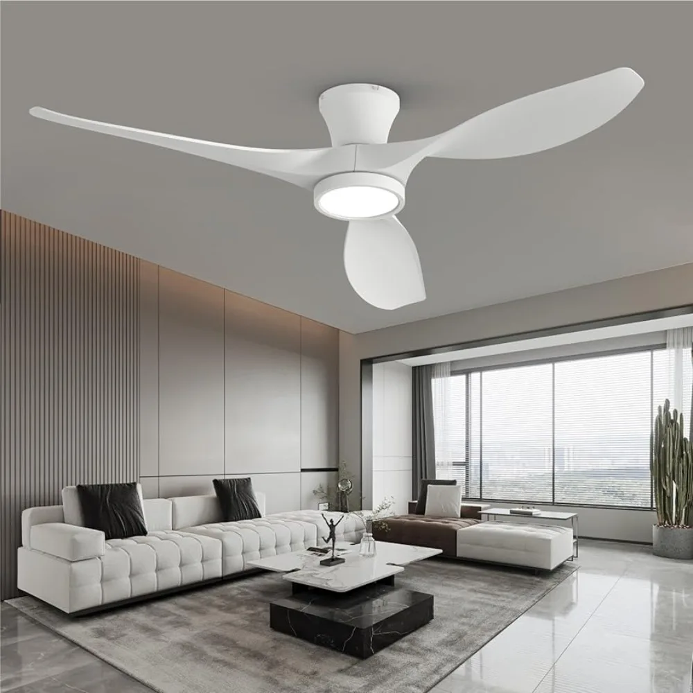 52-inch-ceiling-fan-with-light-remote-control-modern-low-key-ceiling ...