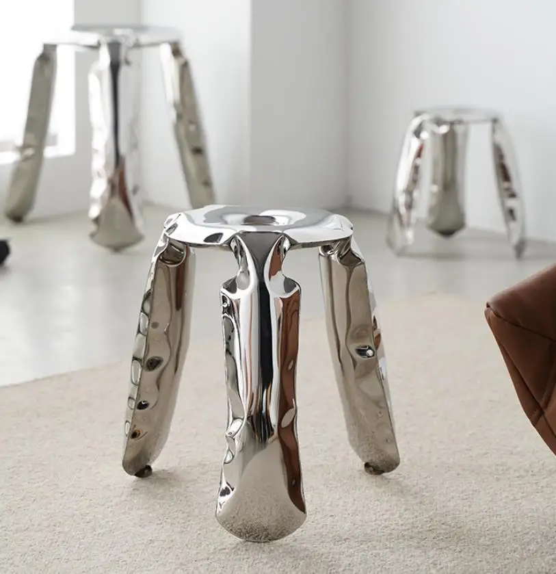 Nordic-Modern-CLASSIC-stainless-STEEL-LOW-stool-plopp-Chair-Creative ...