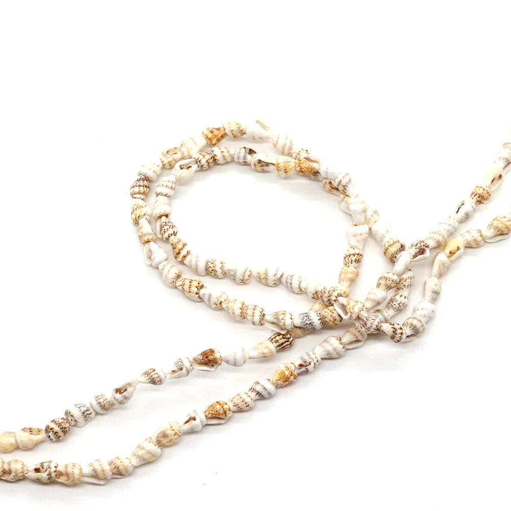 Fashionable-Charm-Beige-Small-Conch-Beads-Homemade-Necklaces-Earrings ...