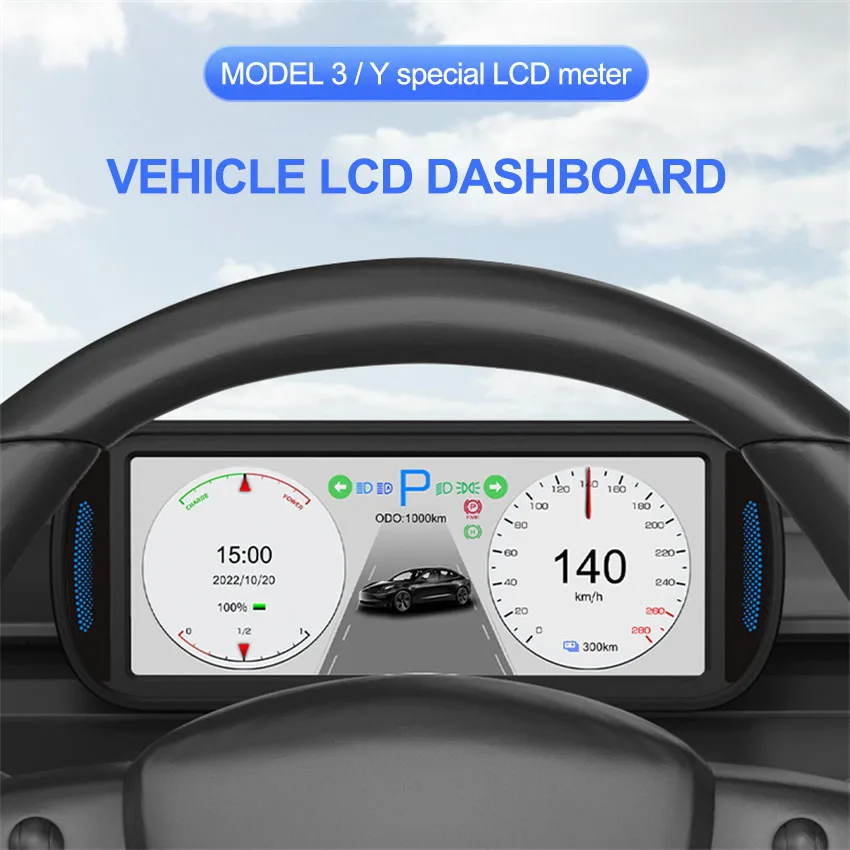 Heads-Up-Dashboard-For-Tesla-Model-3-Y-Head-up-Display-Speedometer ...