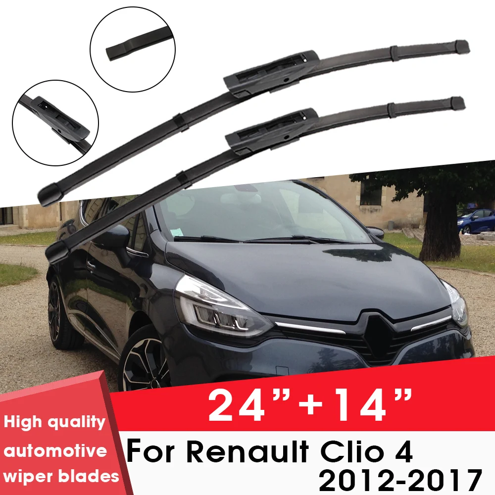 Car-Wiper-Blade-Blades-For-Renault-Clio-4-2012-2017-24-14-Windshield ...