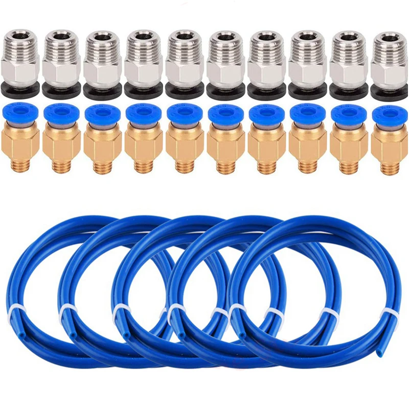 10Pcs-1-75mm-Filament-PC4-M6-PC4-M10-Pneumatic-Fittings-with-5Pcs-1M ...