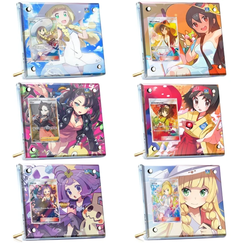 Pokemon Lillie Acerola Sightseer Marnie Pikachu Rosa Cartão Tijolo ...