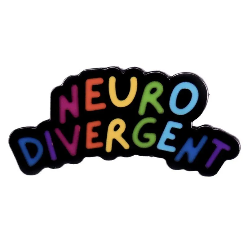 Nerve-Divergence-Rainbow-Enamel-Pins-Neurodiversity-Metal-Brooch-Badge ...