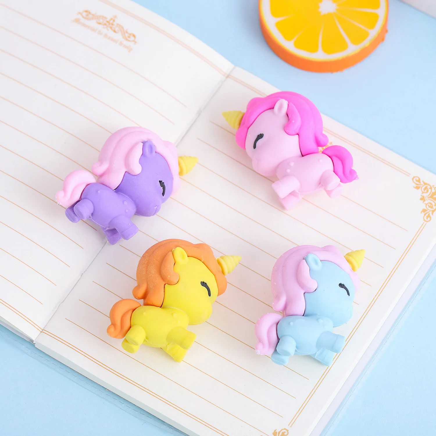1-Piece-Lytwtw-s-Cartoon-Cute-Kawaii-Candy-Colored-Unicorn-Eraser-For-Kids-Novelty-Stationery ...
