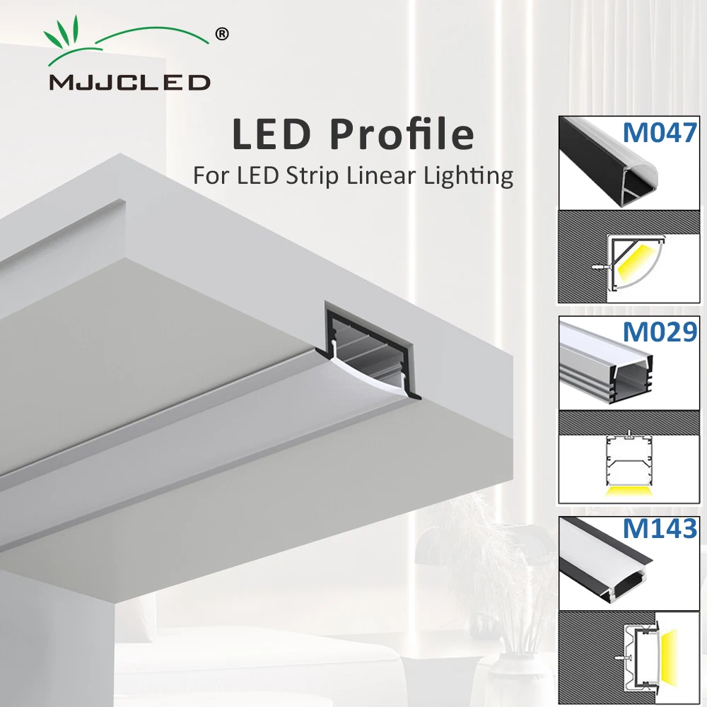 LED Aluminum Profile 50CM V U Shape Silver Flexible Strip Light Bar ...