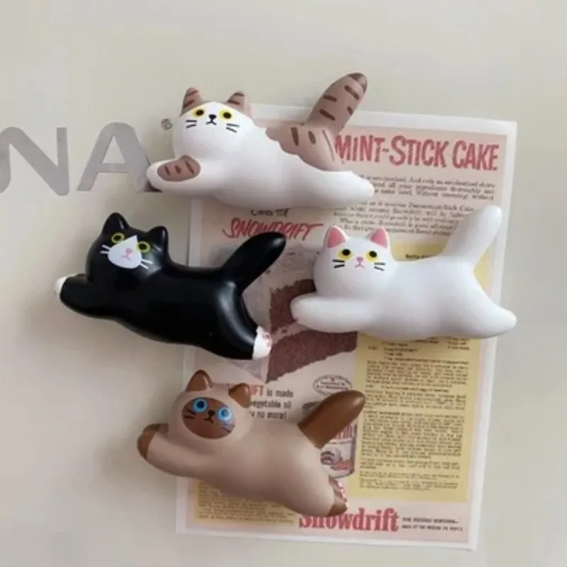 Creative-Cat-Fridge-Magnets-Sticker-Cute-Cartoon-Running-Cat-Fridge ...