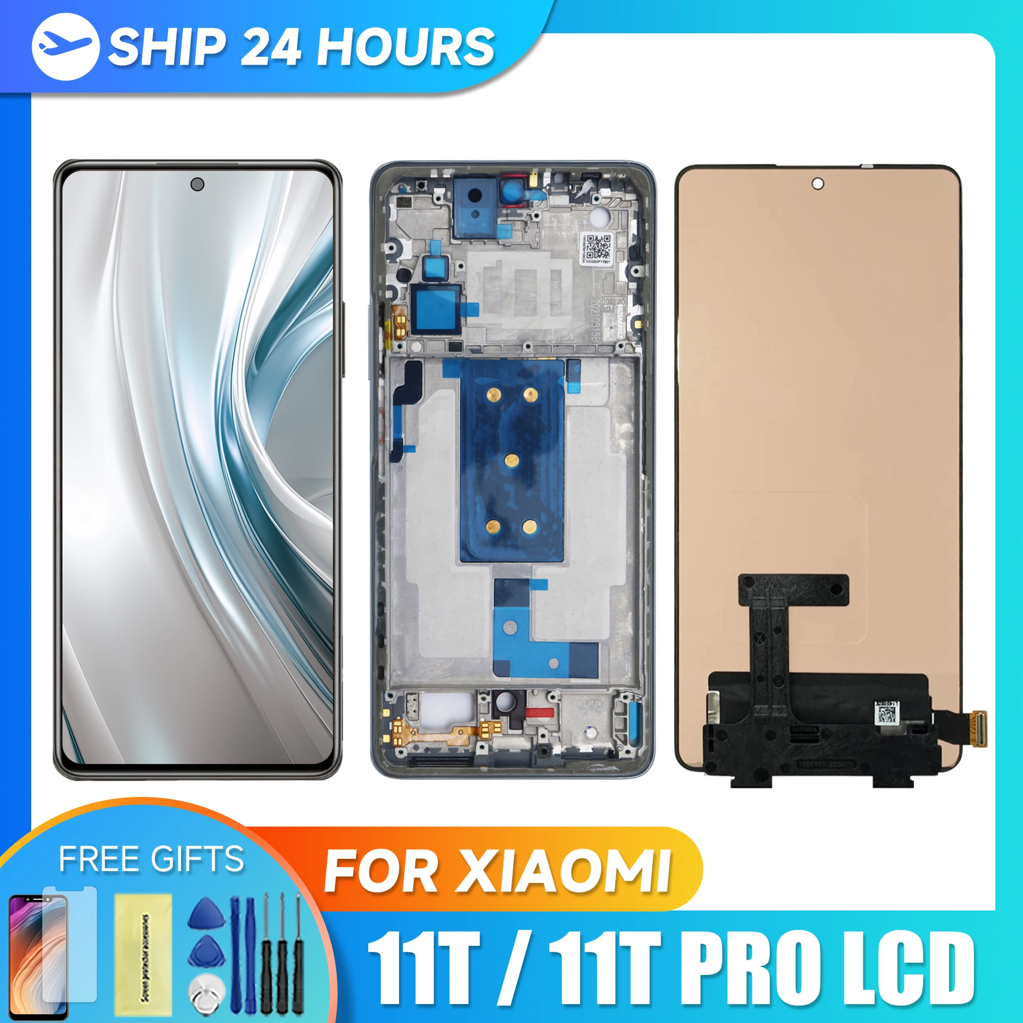 100-Tested-Mi-11T-Display-Replace-For-Xiaomi-Mi-11T-Pro-LCD-2107113SG ...