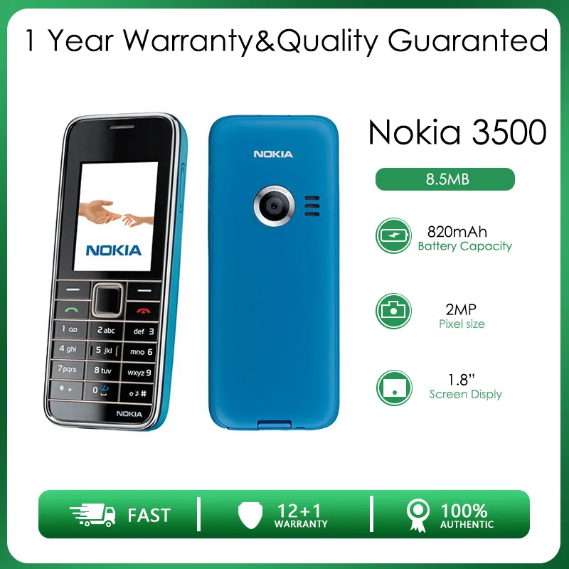 Nokia-3500-Classic-Single-SIM-Original-Mobile-Phone-GSM-850-1800-1900 ...
