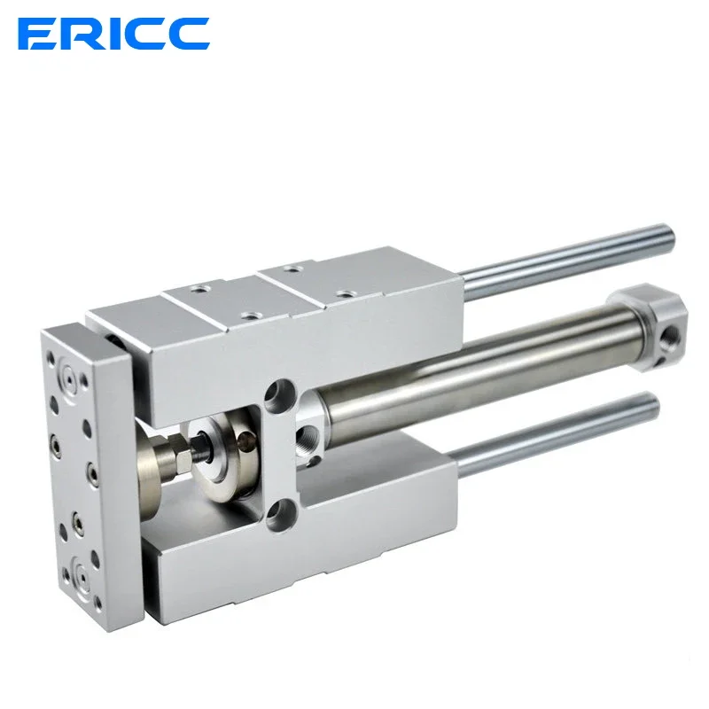 Pneumatic three-axis with magnetic double guide rod guide cylinder ...