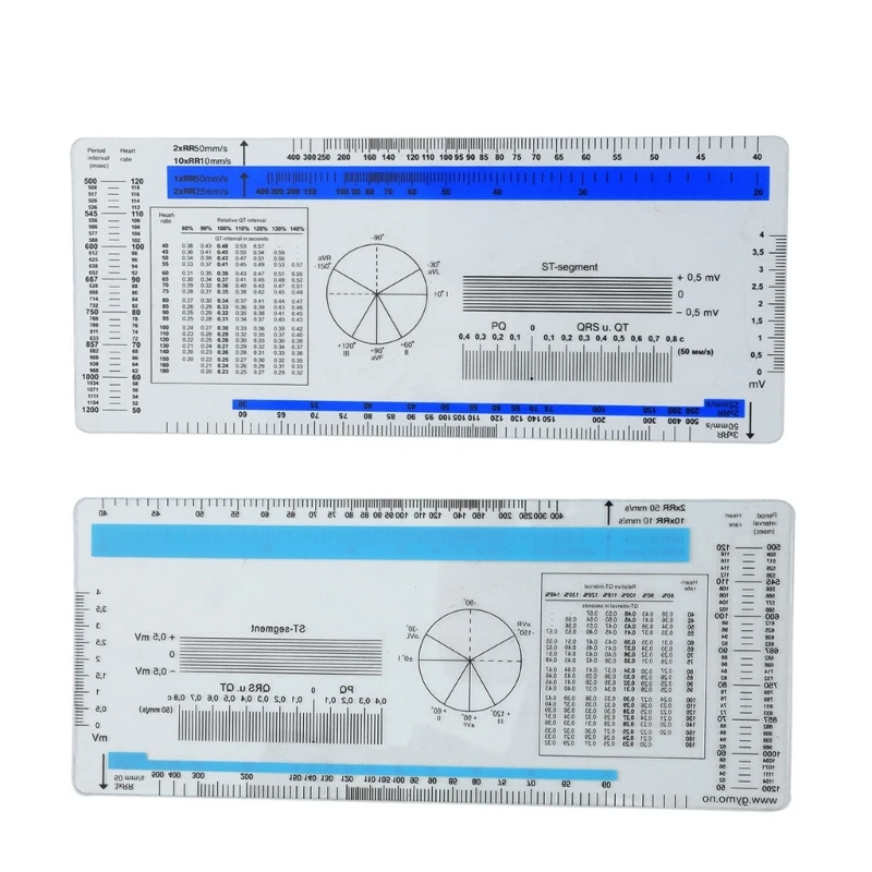 ECG-ECG-Reference-Ruler-Measuring-Tool-Plastic-Ruler-Electrocardiogram ...