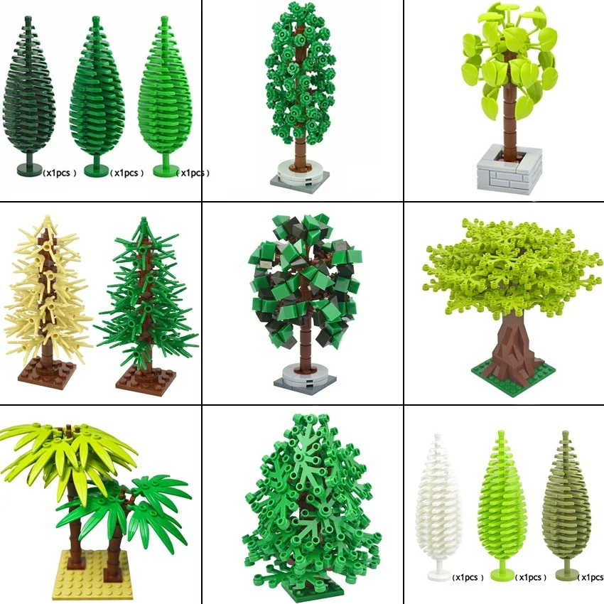 All-Kind-of-Plant-Tree-Model-Forest-Bush-Pine-Building-Block-MOC-City ...