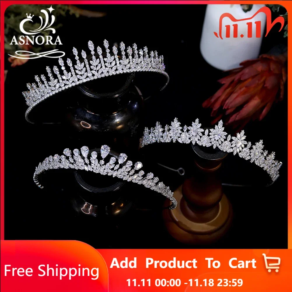 ASNORA-New-Tiara-and-Crown-For-Women-Bridal-Accessories-Wedding-Crowns ...
