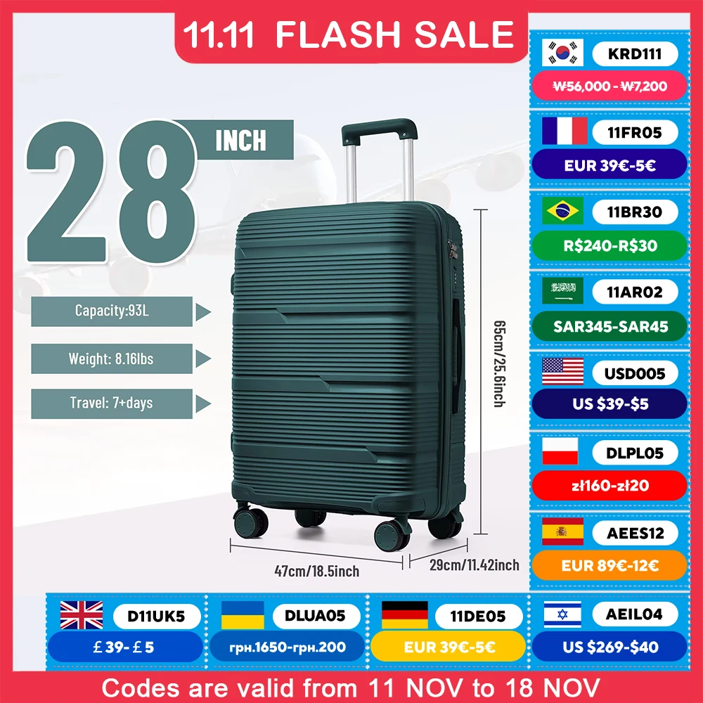 2024-New-Design-Travel-Suitcase-Rolling-Women-Men-Carry-on-Travel ...