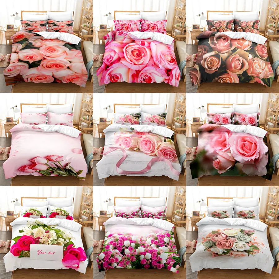Pink Twin Bedding Duvet Covers | Duvet Cover Set White Pink | Duvet ...