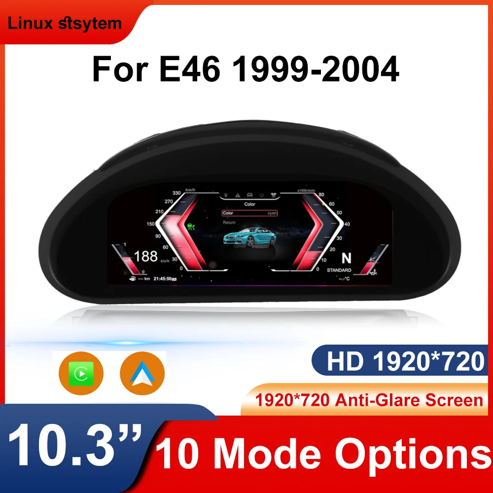 Digital Cluster for BMW E46 1999-2004, 10.25 inch Linux System Original ...