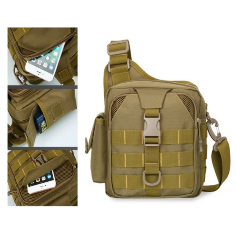 Military Tactical Shoulder Bag Outdoor Sports Cross Body Backpack Multi ...