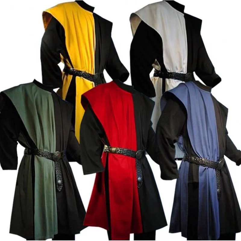 Medieval-Knight-Templar-Crusader-Costume-Men-Sleeveless-Tunic-Shirt ...