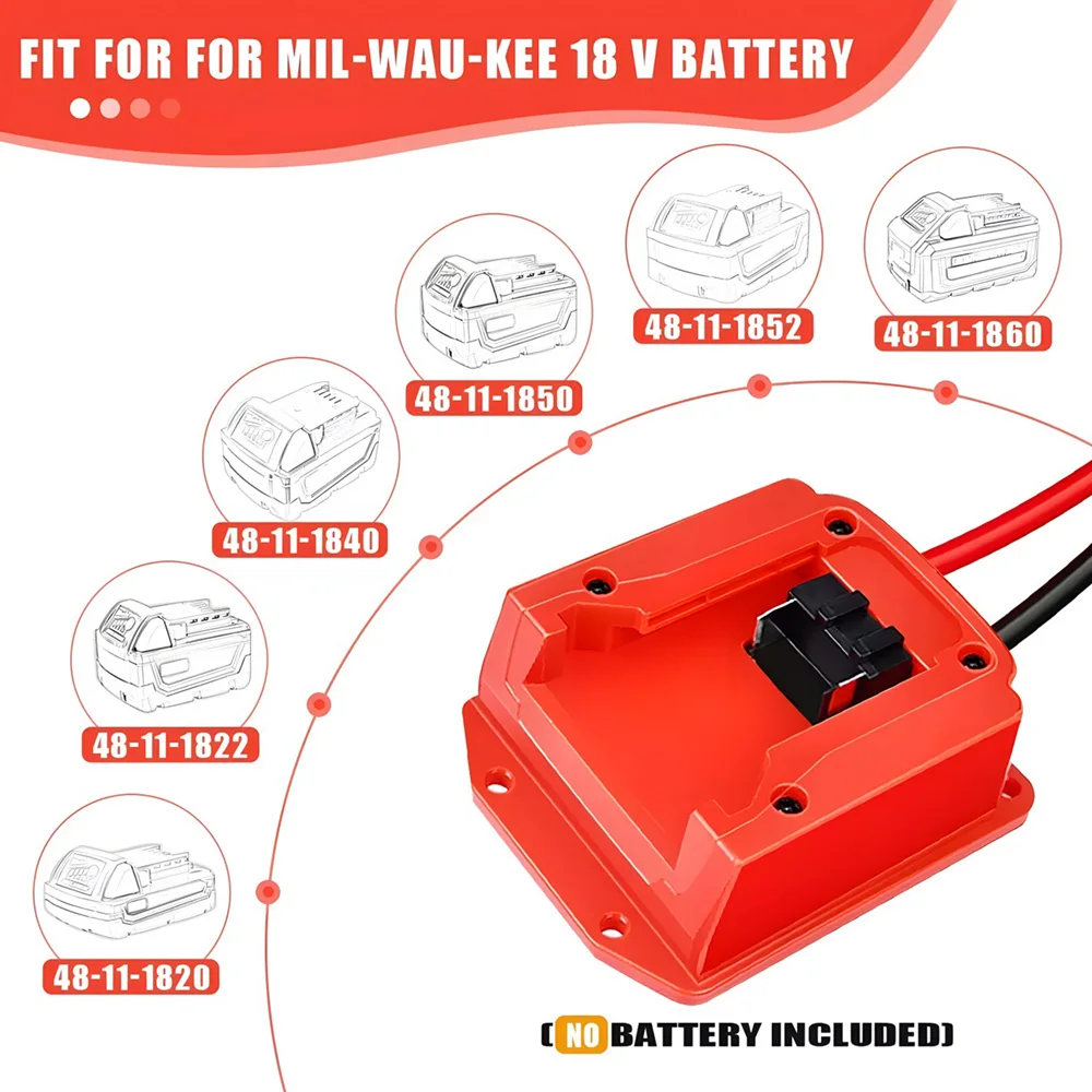 Car Jump Adapter for Battery Car jump starter for Milwaukee M18 Li-ion ...