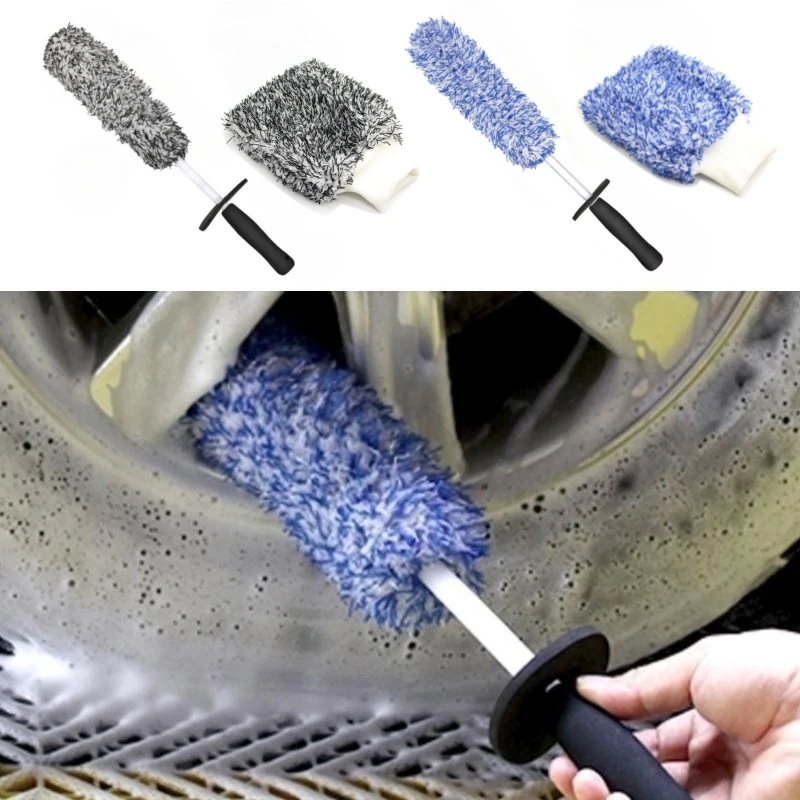 Car-Wash-Super-Brush-Microfiber-Premium-Wheels-Brush-Non-Slip-Handle ...