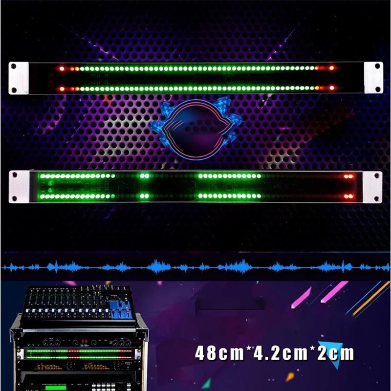 19 Inch Cabinet Type128 Led Level Indicator Stereo Sound Control Audio ...