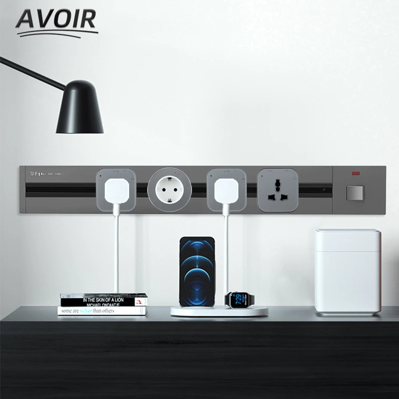 Avoir Wall Extension Socket Electric Mobile Track Socket Kitchen Built ...