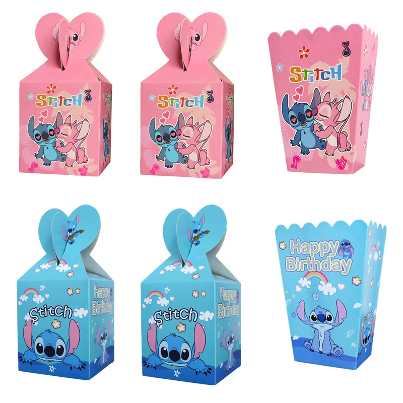6-48Pcs-Disney-Lilo-Stitch-Popcorn-Box-Snack-Candy-Boxes-Baby-Shower ...