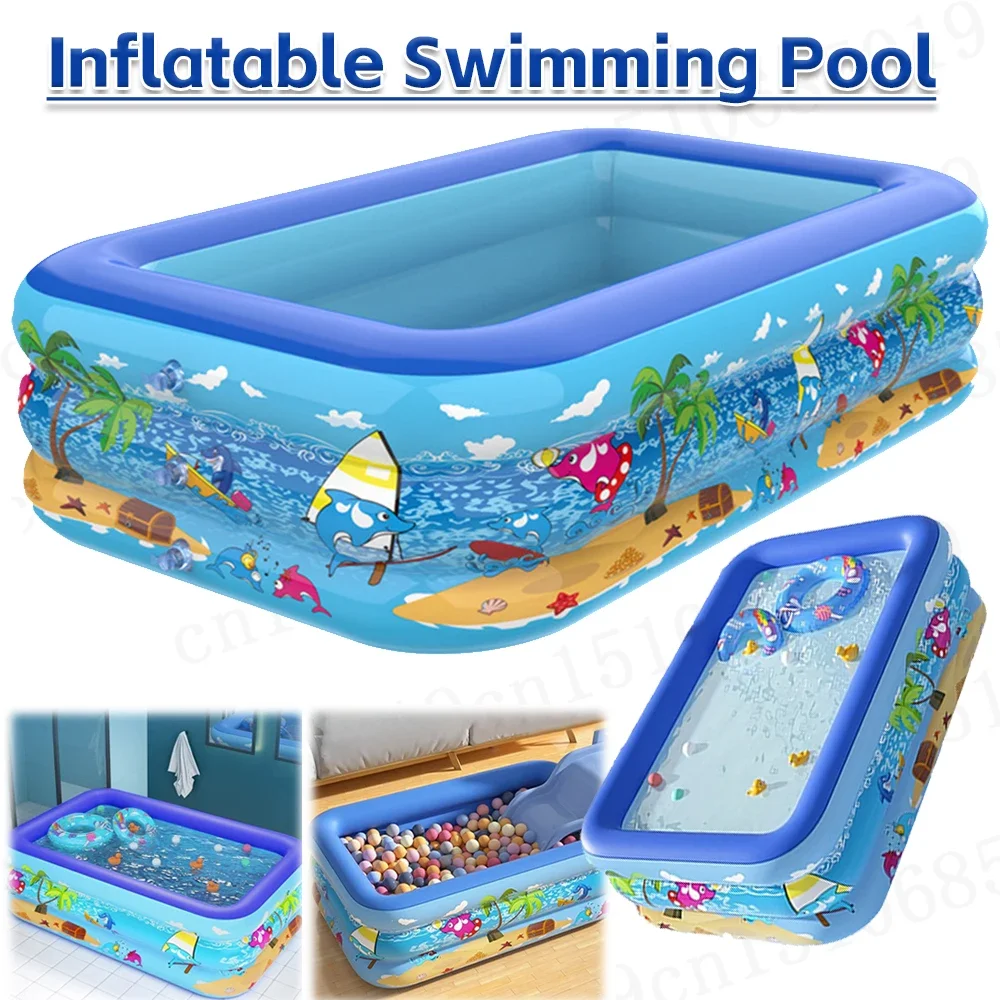 Inflatable Swimming Pool Indoor Outdoor PVC Swimming Pool Cartoon ...