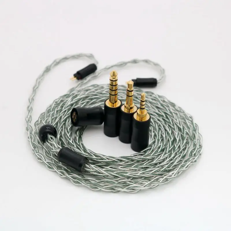 XINHS-8-Core-Single-Crystal-Copper-Plated-IEM-HiFi-Cable-Modular ...
