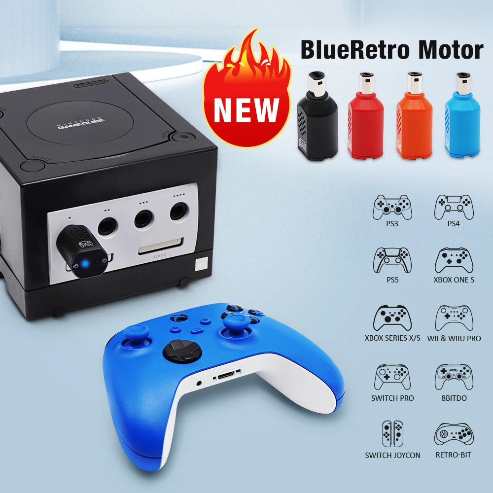 BlueRetro Motor Wireless Game Controllers Adapter For Nintendo GameCube ...