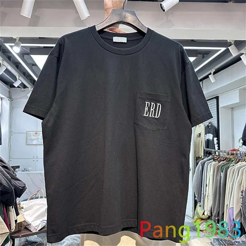 Pocket-Letter-Printed-ERD-T-shirt-Men-Women-Simple-Versatile-Casual ...