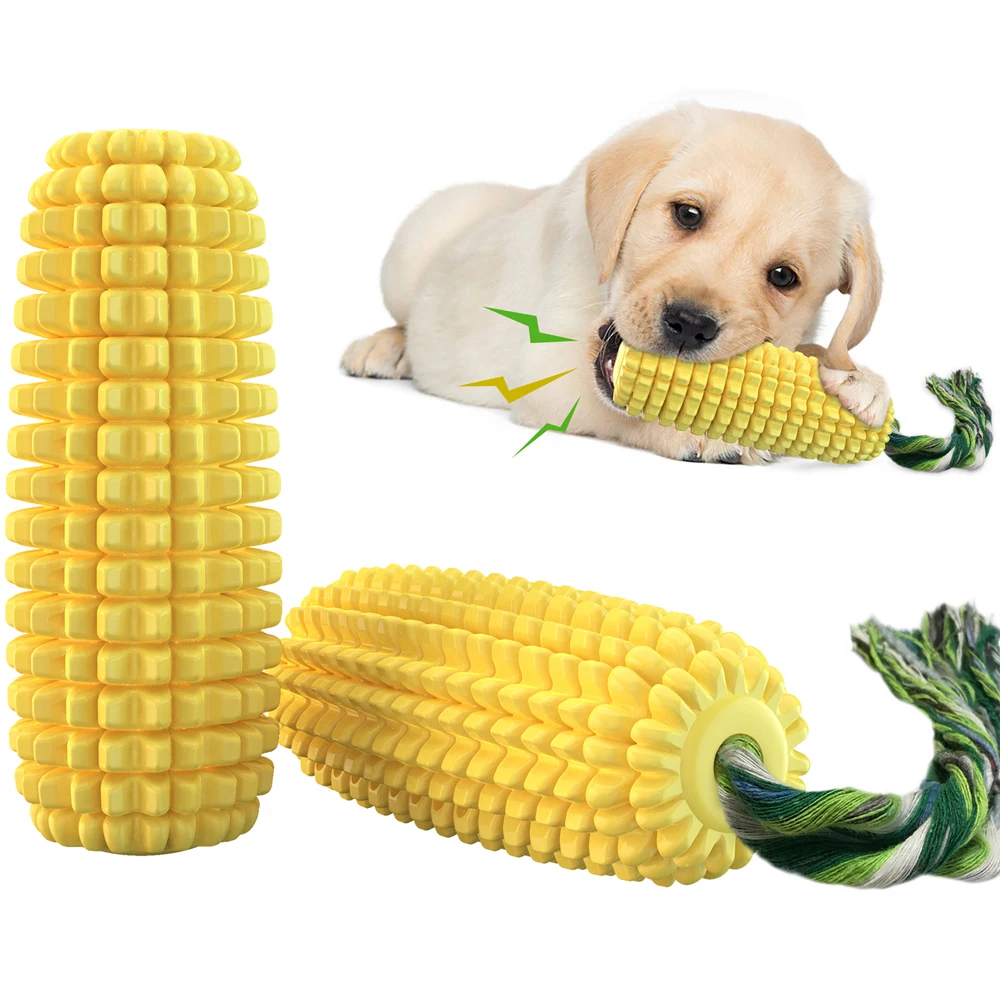 Dog-Squeaky-Corn-Toy-For-Small-Large-Dogs-Interactive-Ropes-Teeth ...