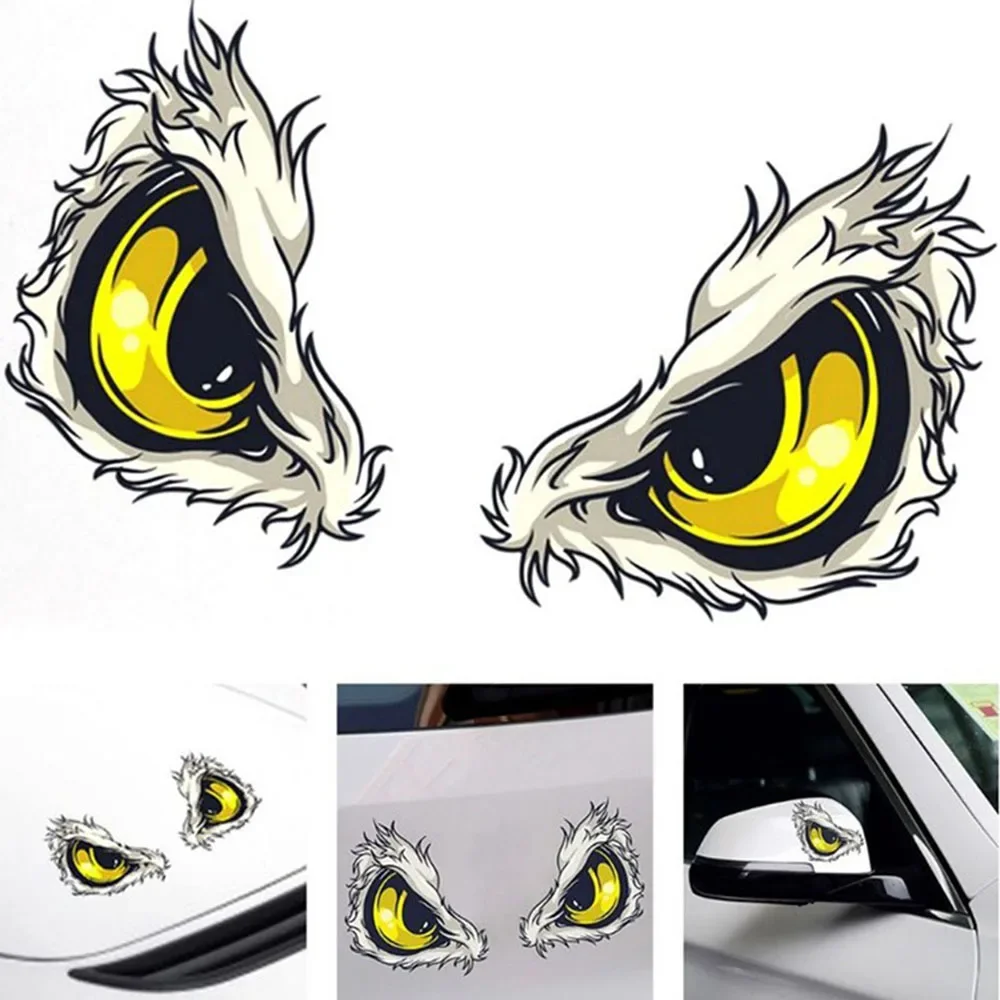 OFK-Car-Sticker-3D-Eye-Truck-Rearview-Mirror-Modeling-Motorcycle ...