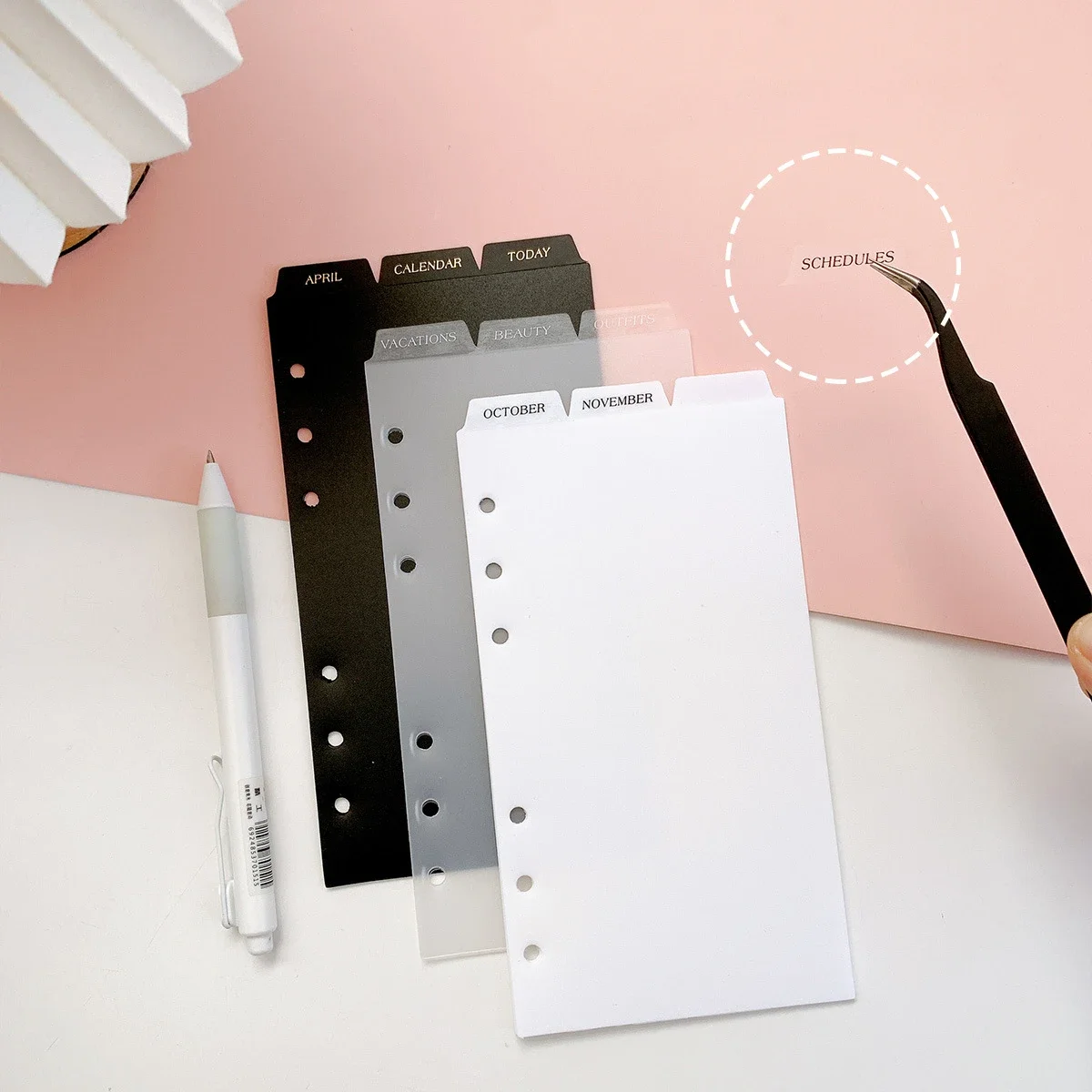 A5-A6-Black-White-PP-Separator-Paper-Index-Page-Classification ...