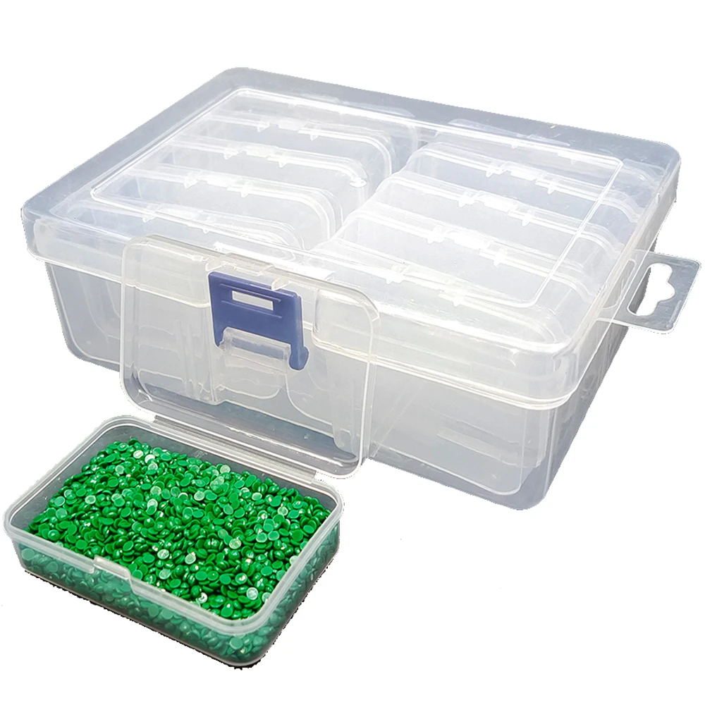 Diamond Container Painting Storage Box Bead Containers Pen Accessories ...