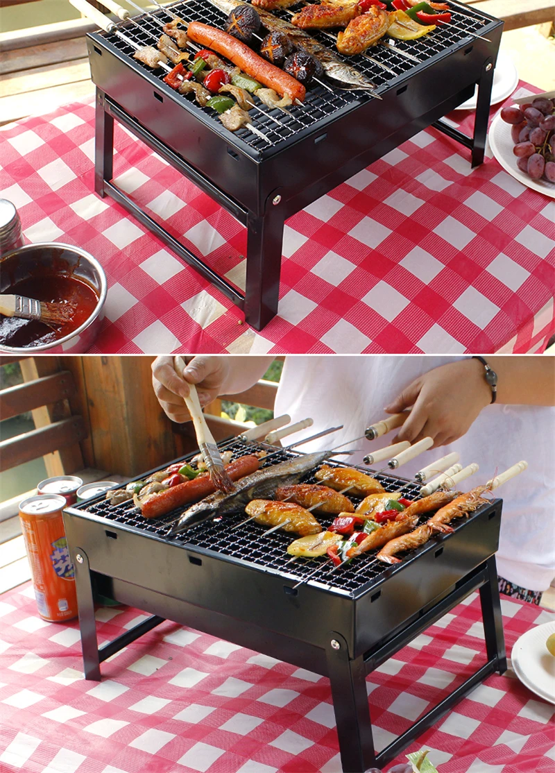 Petit Mini Barbecue Portable et pliable, pour l'extérieur, Camping ...